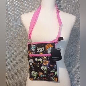 Hot Topic | Bags | Invader Zim Bioworld Crossbody Bag Pink And Silver ...